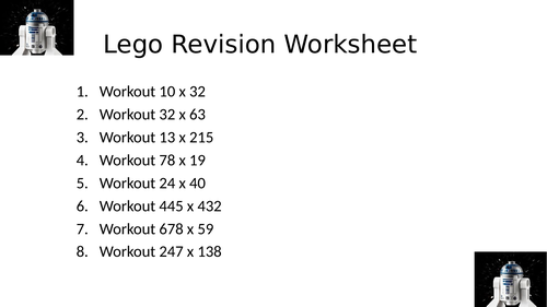LEGO WORKSHEET 36 | Teaching Resources