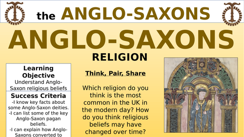Anglo-Saxons Religion and Beliefs - Double Lesson! | Teaching Resources