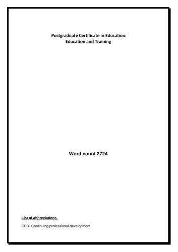 PGCE ESSAY CURRICULUM 2500 words (recent2023) | Teaching Resources