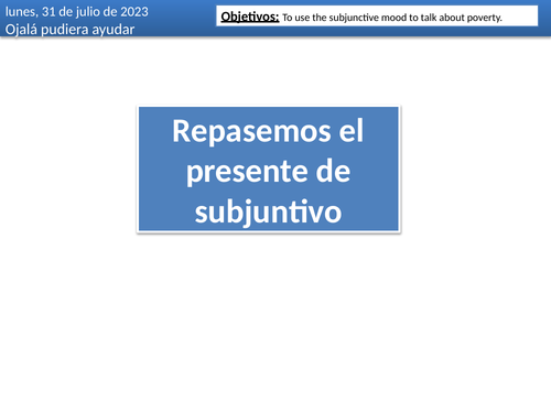 Imperfect subjunctive | Teaching Resources