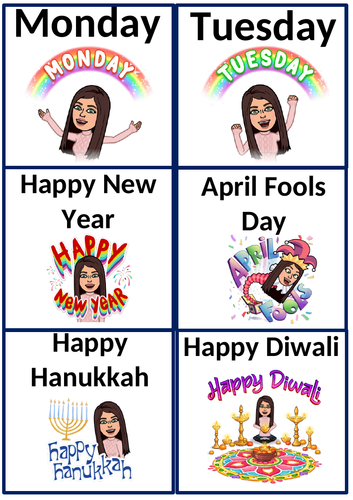 Bitmoji Visual Timetable | Teaching Resources