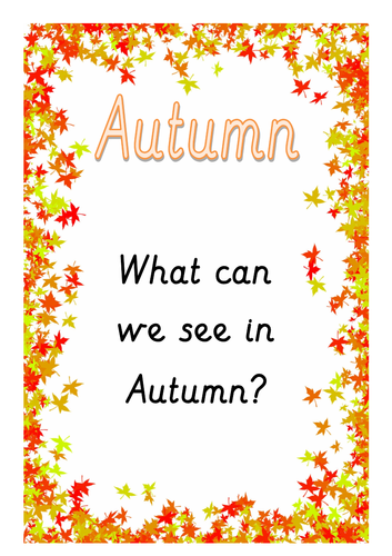 All About Autumn | Teaching Resources