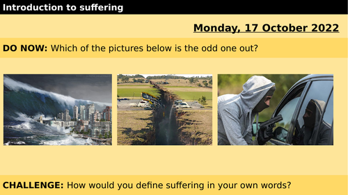 Introduction to Suffering | Teaching Resources