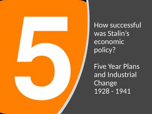 3. Stalin and the Five Year Plans | Teaching Resources