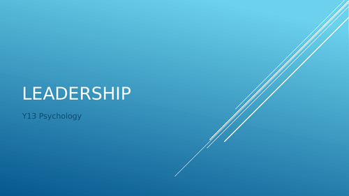 AQA A Level PE - Psychology Leadership | Teaching Resources AQA A Level PE - Psychology Leadership | Teaching Resources