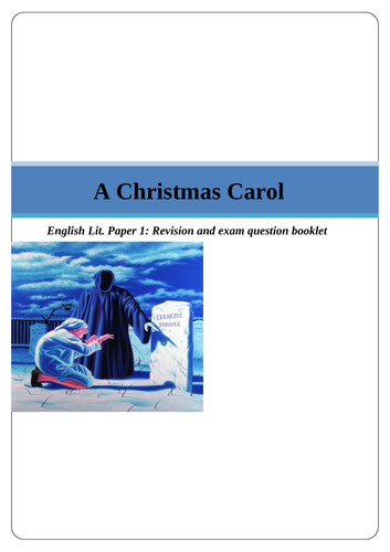 A Christmas Carol Revision Booklet Teaching Resources