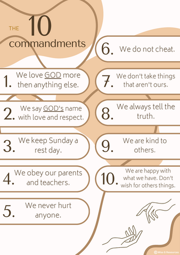 Classroom rules, 10 Commandments, poster | Teaching Resources