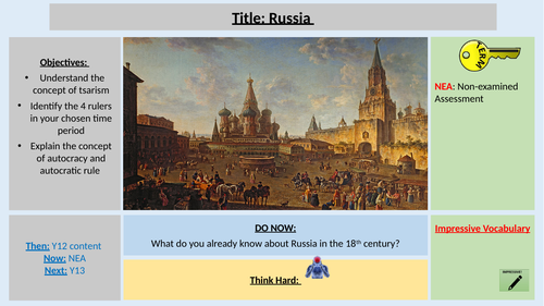 AQA History NEA Lesson 2 | Teaching Resources