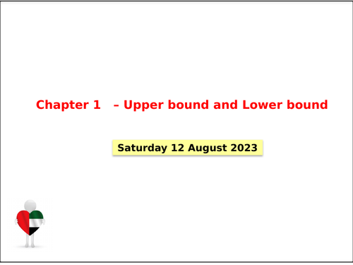 Upper bounds& lower bounds | Teaching Resources