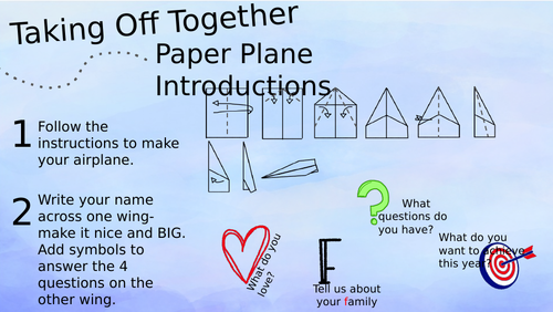 Introduction activity - Taking Off Together | Teaching Resources
