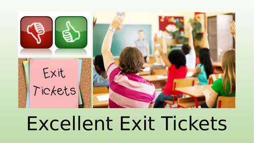 100 Exit Tickets PowerPoint | Teaching Resources