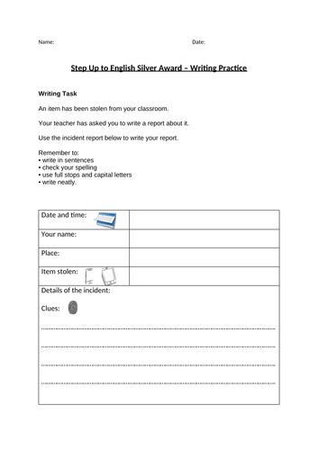 AQA Step Up to English Silver Writing | Teaching Resources