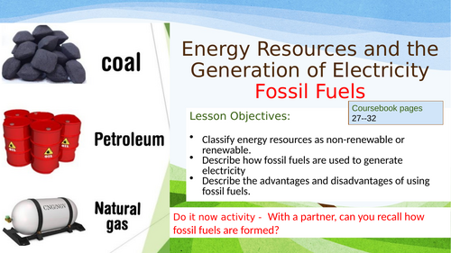 Energy Resources and the Generation of Electricity - Environmental ...