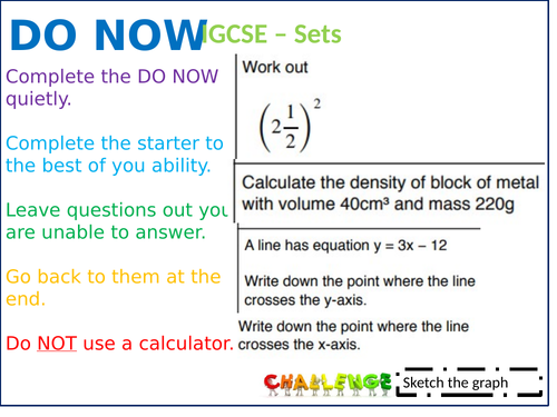 Sets | Teaching Resources