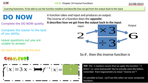 Functions | Teaching Resources