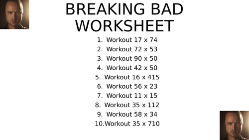Breaking Bad Printouts