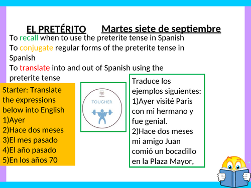 Preterite tense | Teaching Resources