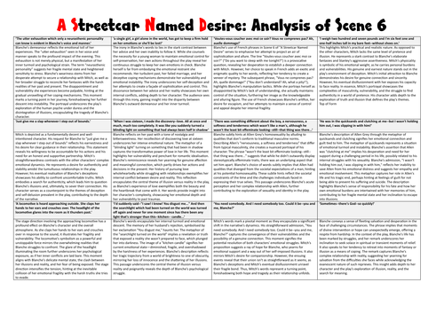 A Streetcar Named Desire: Scene 6 | Teaching Resources