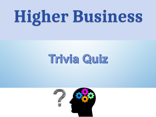 Introduction to Business Quiz | Teaching Resources