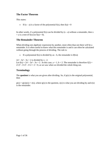 A Level Maths - Core/Pure - Revision notes | Teaching Resources A Level Maths - Core/Pure - Revision notes | Teaching Resources