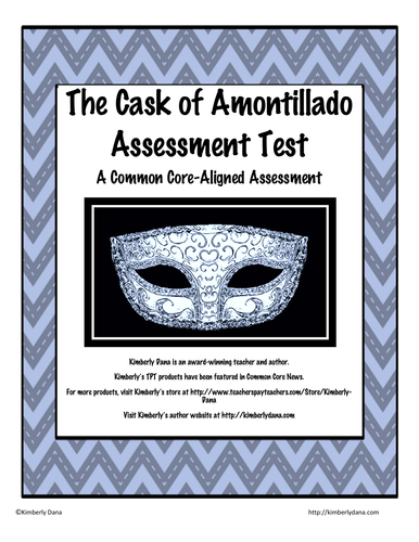 The Cask of Amontillado Test | Teaching Resources