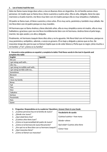 GCSE reading- my life | Teaching Resources