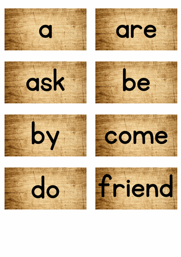 Year One Common Exception words wooden | Teaching Resources