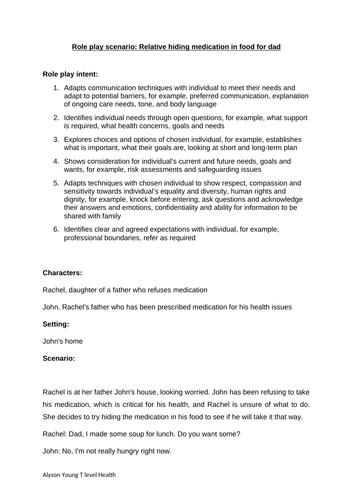 Roleplay Scripts | Teaching Resources