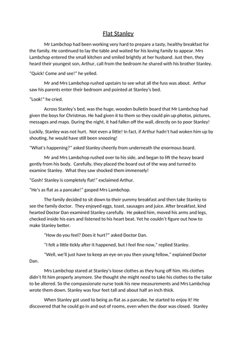 Flat Stanley Writing Unite | Teaching Resources