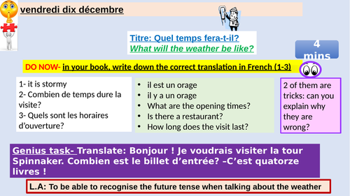 Theme 2_Weather + simple future (Foundation) | Teaching Resources