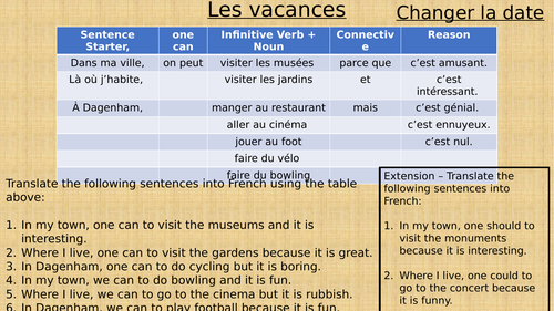 Studio 1 - Module 5 - French | Teaching Resources