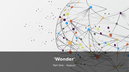 'Wonder’ Part One resources | Teaching Resources
