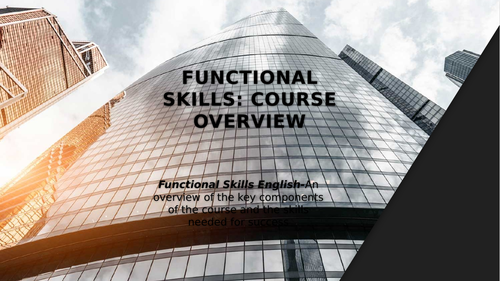 Functional Skills: Course Overview | Teaching Resources