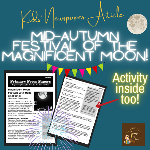 Mid-Autumn Magnificent Moon Festival Reading Comprehension & Fun ...