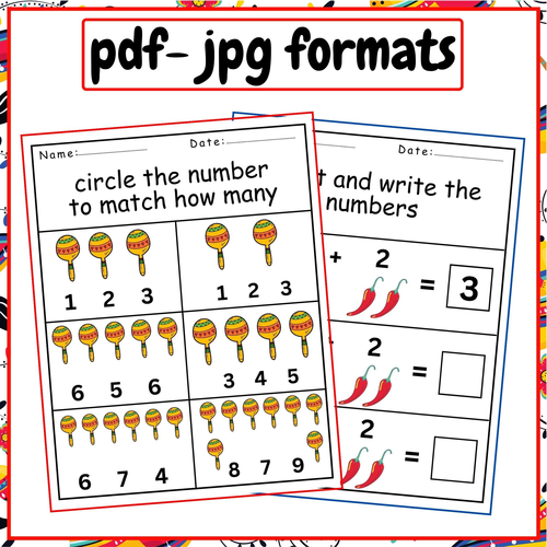 Hispanic Heritage Month math Activities | math activities worksheets ...