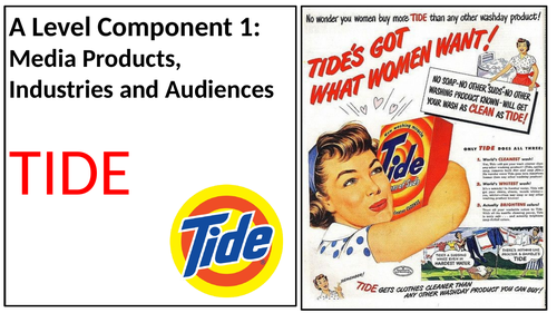 Eduqas A Level Media Component 1, TIDE, (39 slides) | Teaching Resources