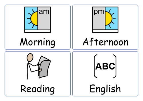 SEND visual timetable | Teaching Resources SEND visual timetable | Teaching Resources