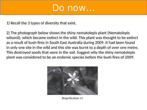 Snab Topic 4 Measuring Biodiversity L2 Teaching Resources 