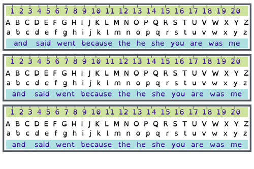 Simple Desk Support (Alphabet, Number Line, Sight Words) in Open ...