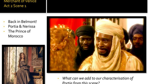Act 2 Scene 1 Merchant of Venice | Teaching Resources