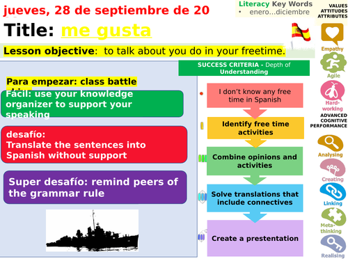 VIVA 1 MODULE 2 LESSON 2 ME GUSTA | Teaching Resources