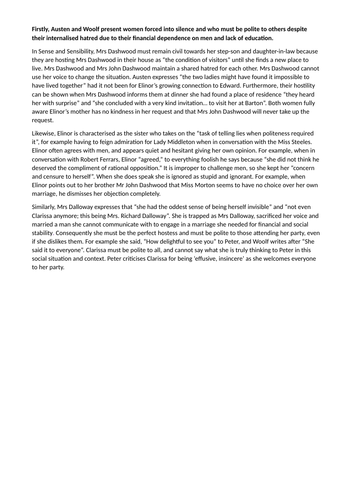 A Level English Literature (OCR): Women In Literature Communication ...