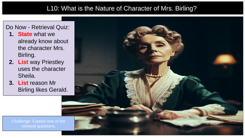 Mrs Birling | Teaching Resources