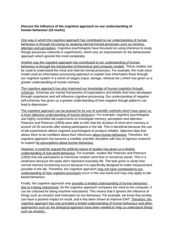 Approaches Exemplar Essays - Paper 2 - AQA | Teaching Resources