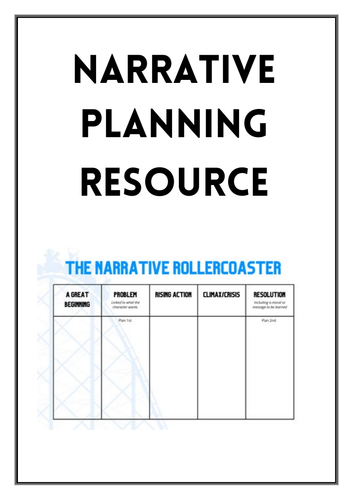 The Narrative Rollercoaster Resource - Worksheet for Planning Narrative Texts | Teaching Resources