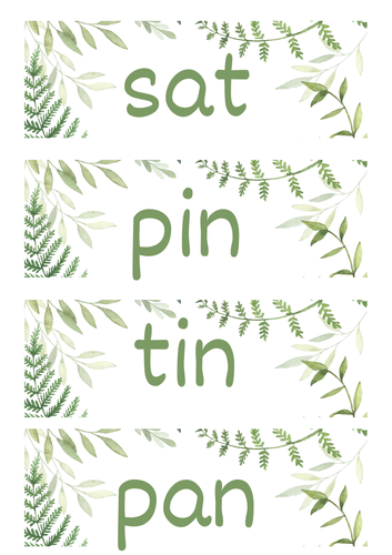 CVC Word Building (SATPIN) | Teaching Resources