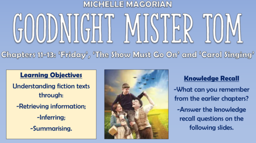 Goodnight Mister Tom - Chapters 11-13 - Double Lesson! | Teaching Resources