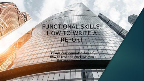 Functional Skills: How to write a report | Teaching Resources