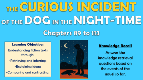 The Curious Incident of the Dog in the Night-time - Chapters 89 to 113 ...