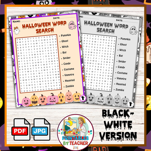 Halloween Activities | Halloween word search game | October fall ...